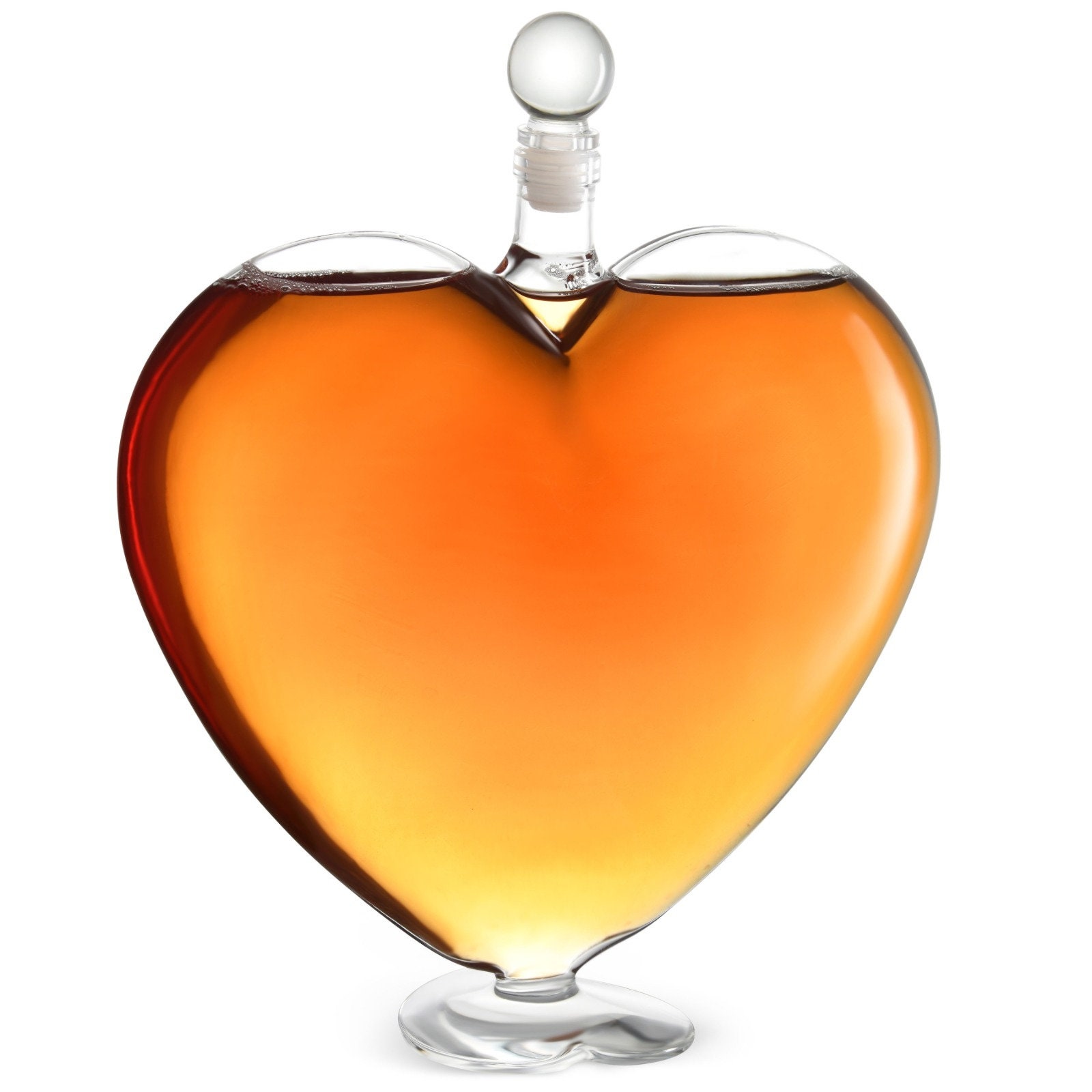 Personalized Custom Beautiful Heart Shaped Whiskey Decanter - Etsy