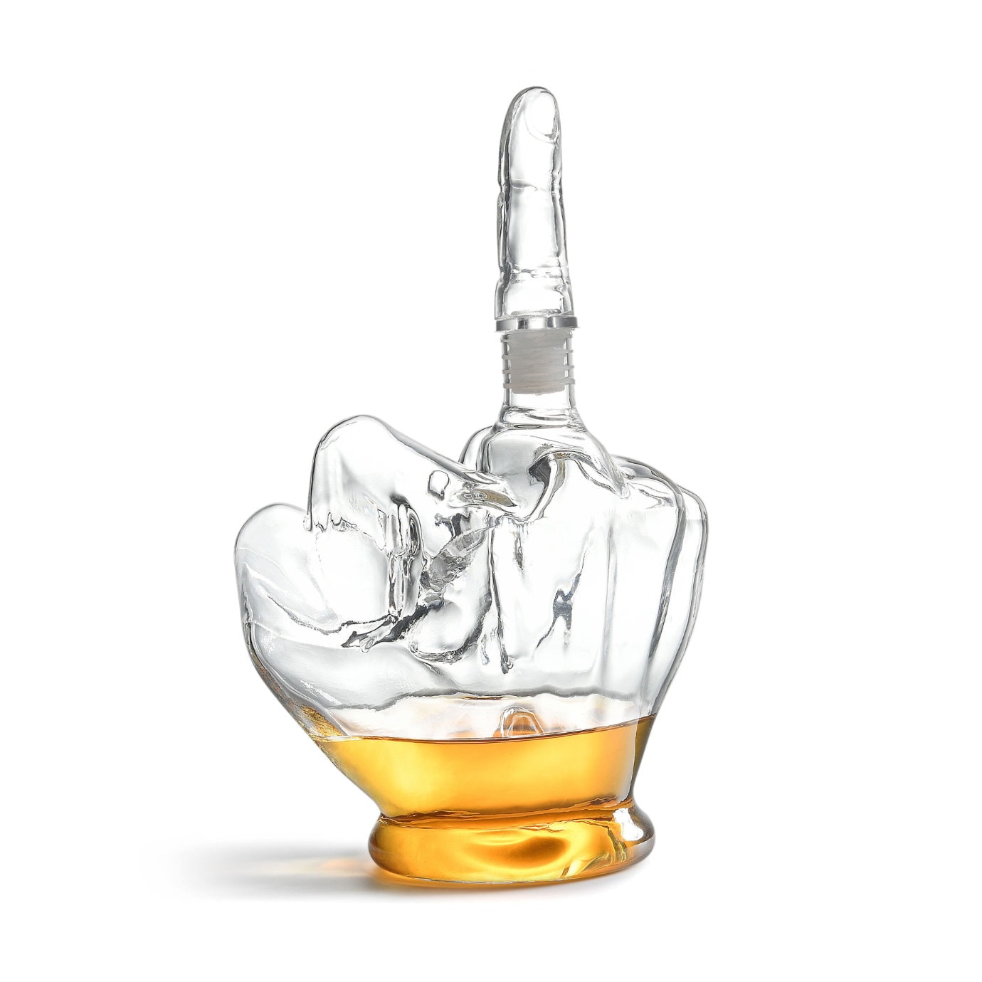 Middle Finger Whiskey Decanter – Funny Wine Decanter Set for Someone ...
