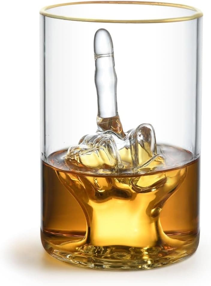 Personalized Custom Middle Finger Shot Glass 4oz Small 3D Middle Finger ...