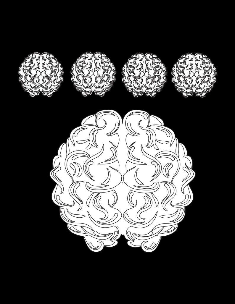 Human Brain Coloring Pages DIGITAL DOWNLOAD 30 PAGES Anatomy, Education ...