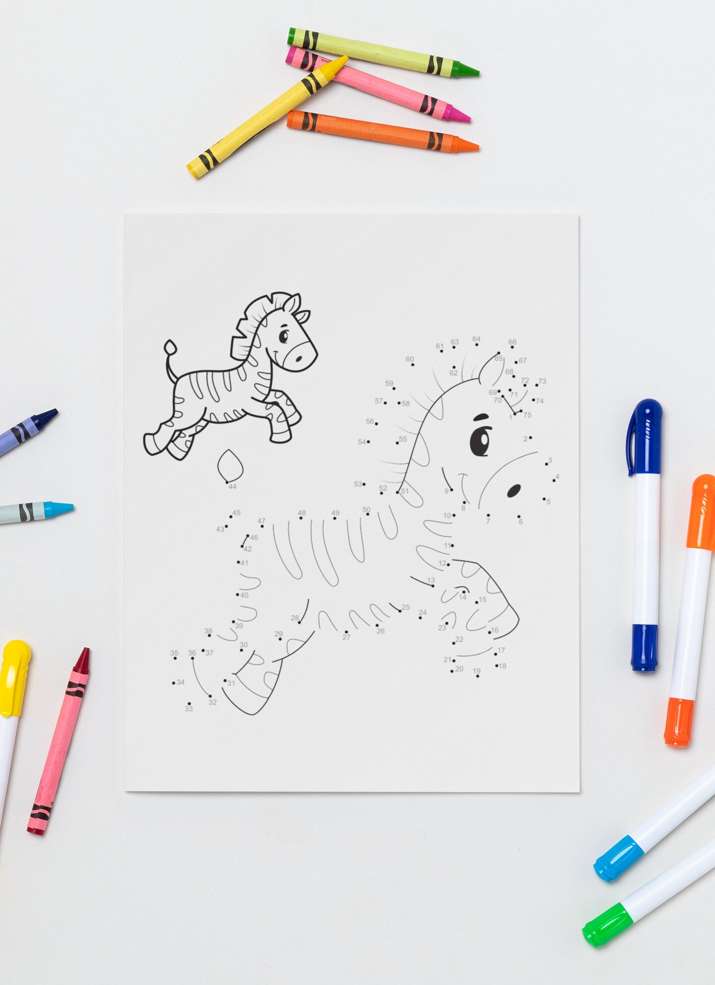 Dot to Dot Coloring Book DIGITAL DOWNLOAD Connect the Dots Books for ...