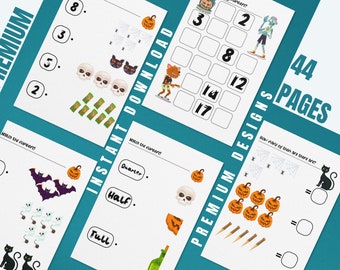 Halloween Math Activity / Halloween Counting / Preschool Math - Etsy
