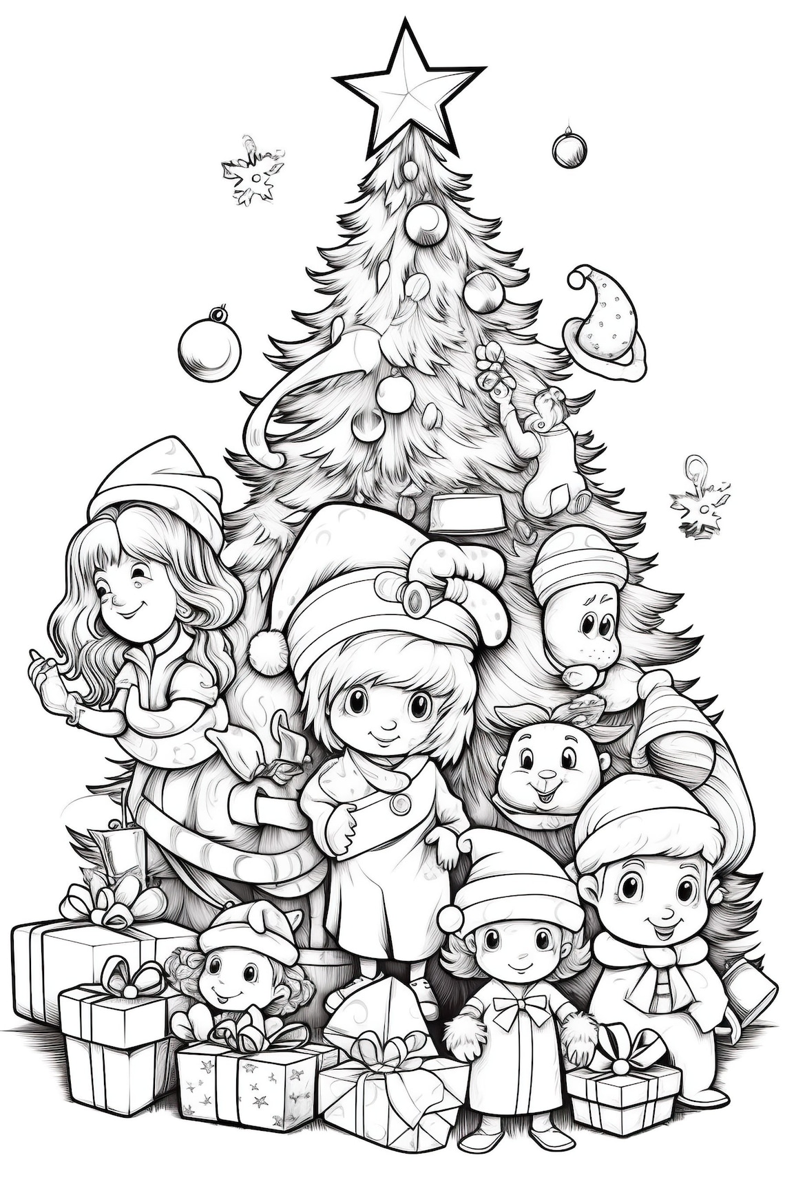 Christmas Coloring Pages 30 Pages Digital Download - Etsy
