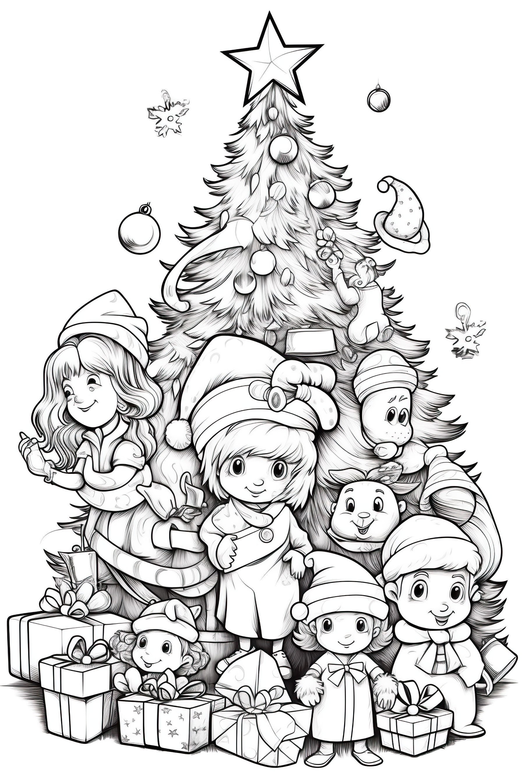 Christmas Coloring Pages 30 Pages Digital Download - Etsy