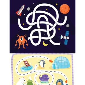 Maze Activity Pages for Kids Ages 4-8 20 Pages With Premium ...