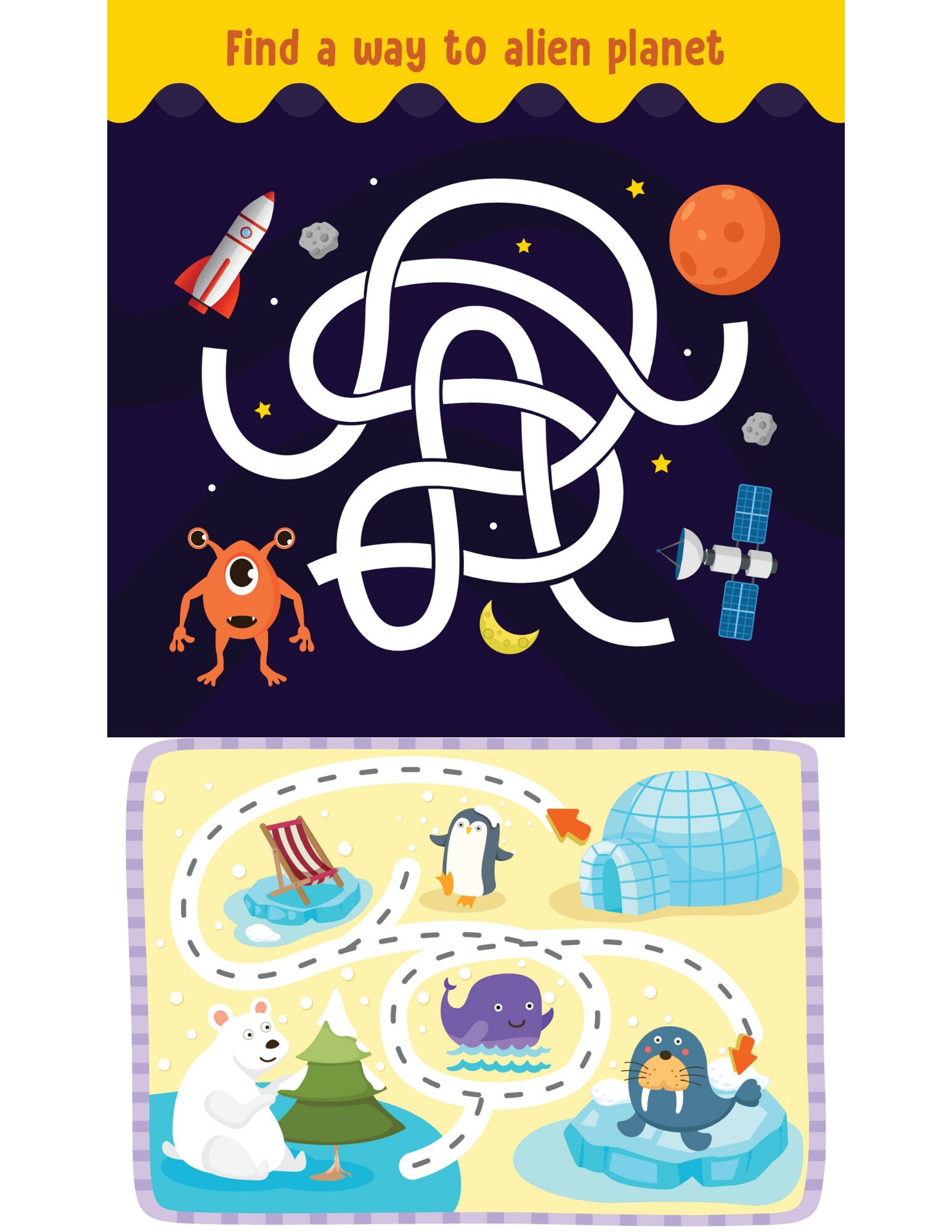 Maze Activity Pages for Kids Ages 4-8 20 Pages With Premium ...