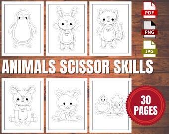 Ants Coloring and Scissor Skill Digital Images for the - Etsy