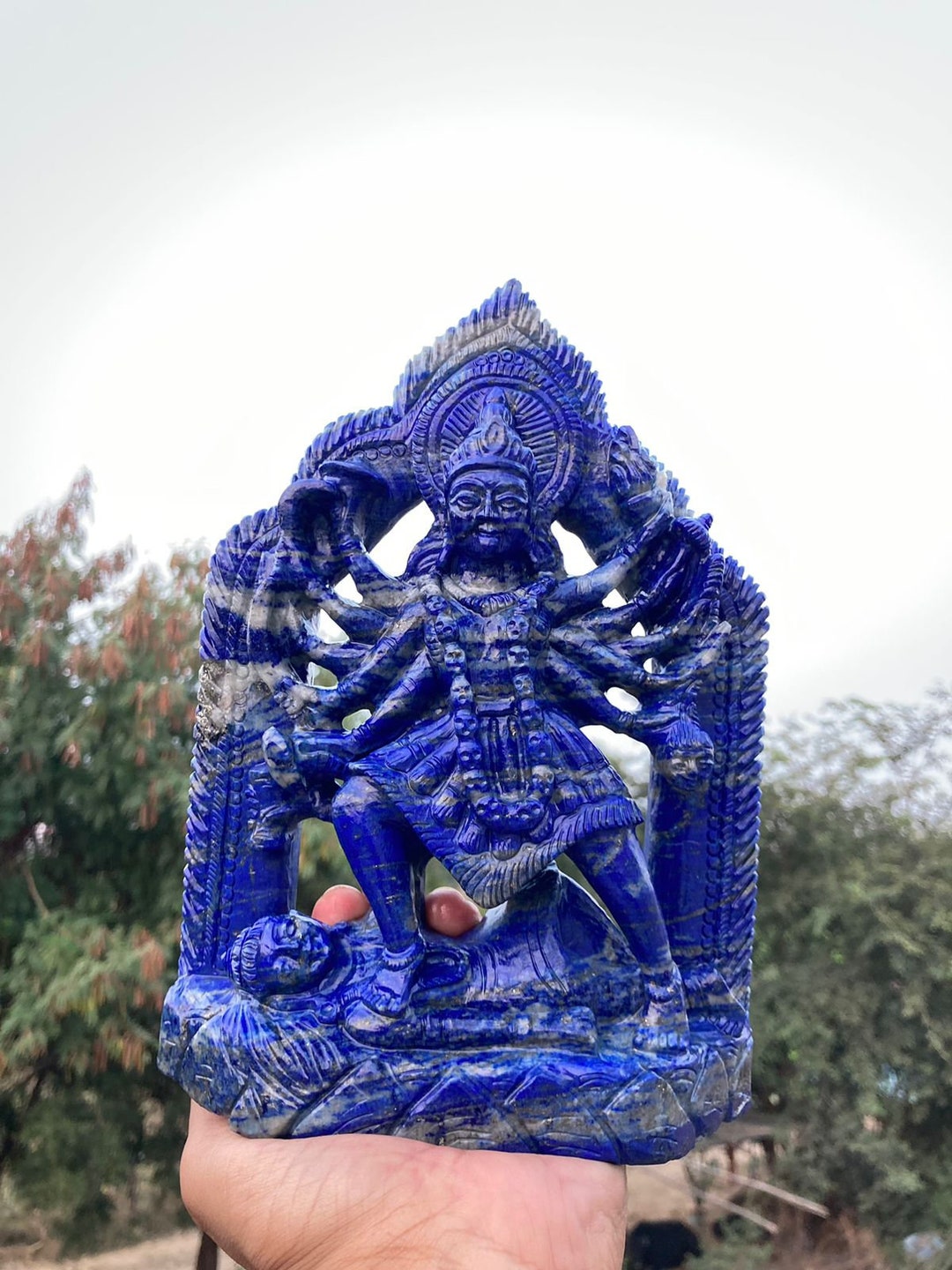 AAA Lapis Lazuli Crystal Goddess Kali Mata Carving Lapis - Etsy