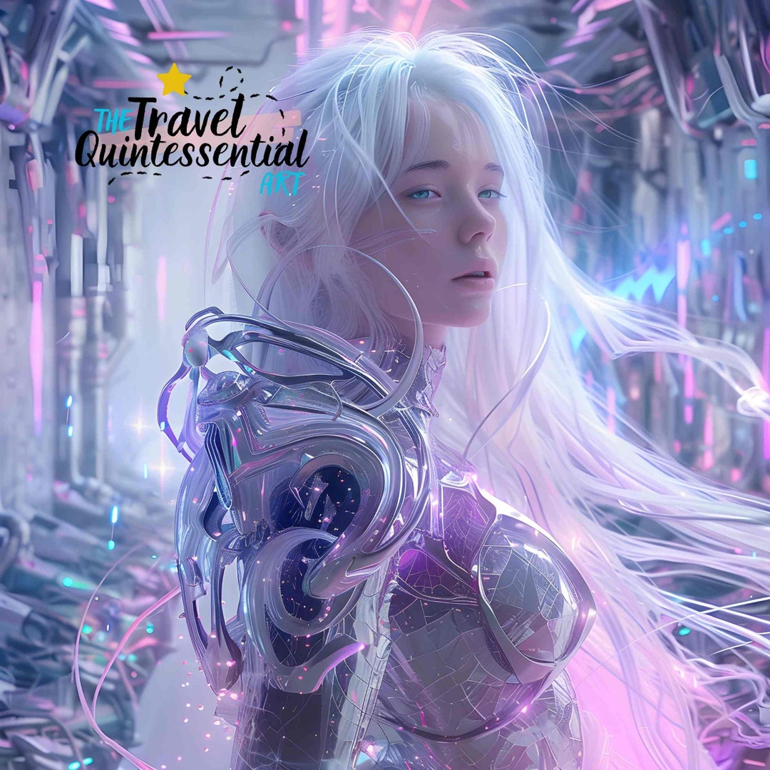 Metaverse Girl Canvas Art Printable Digital Art (36x36) MG002 - Etsy