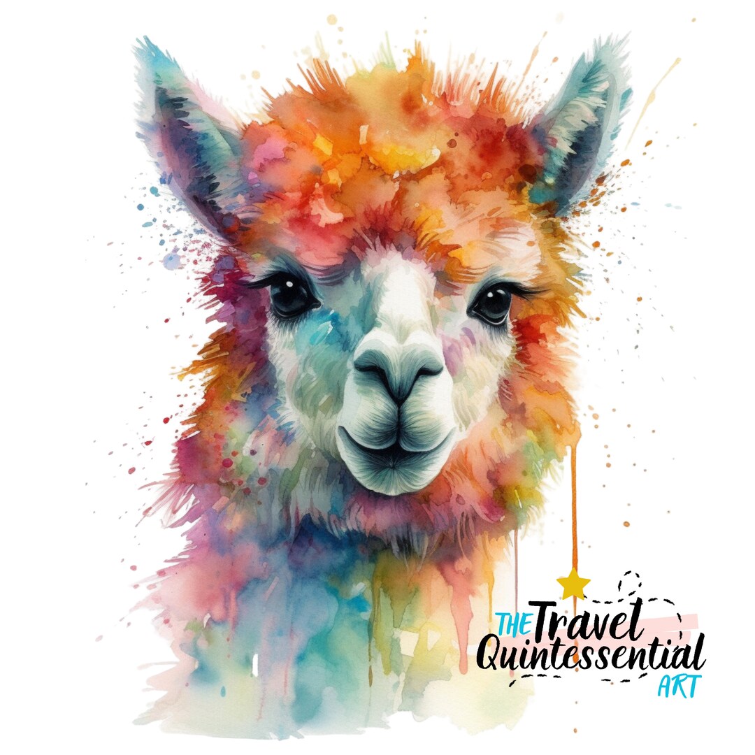 Alpaca Canvas Art Printable Digital Art (36x36) ALP002 - Etsy