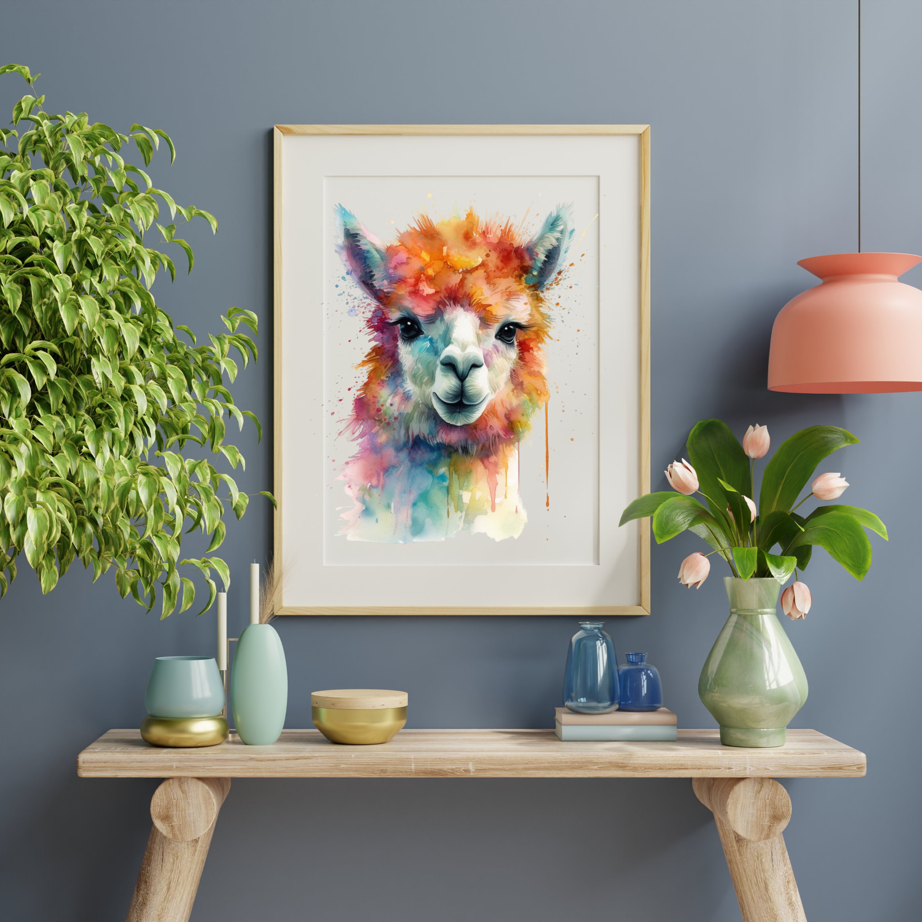 Alpaca Canvas Art Printable Digital Art 36x36 ALP002 - Etsy