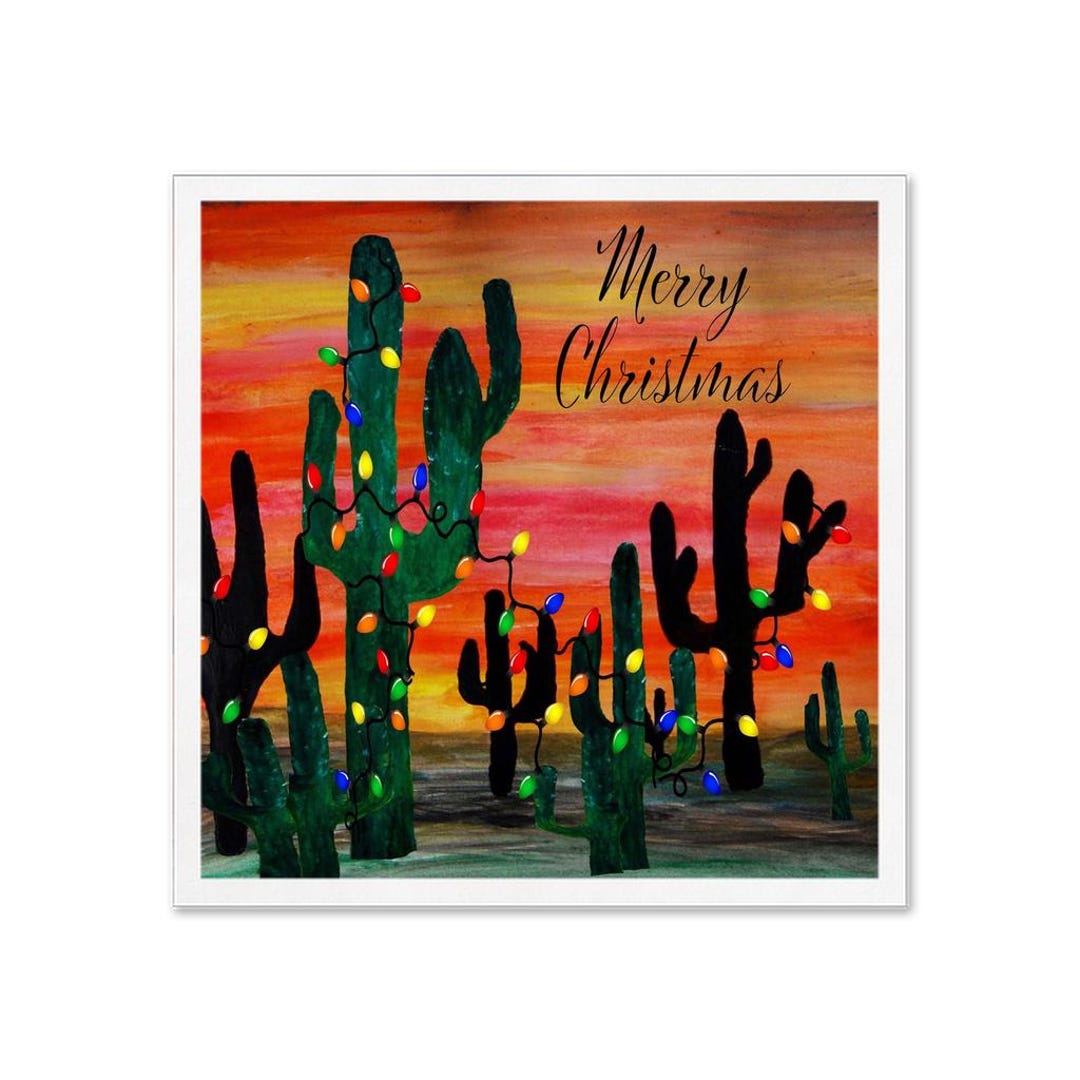 Cactus Desert Christmas Holiday Party Paper Napkins. Desert Home Party ...