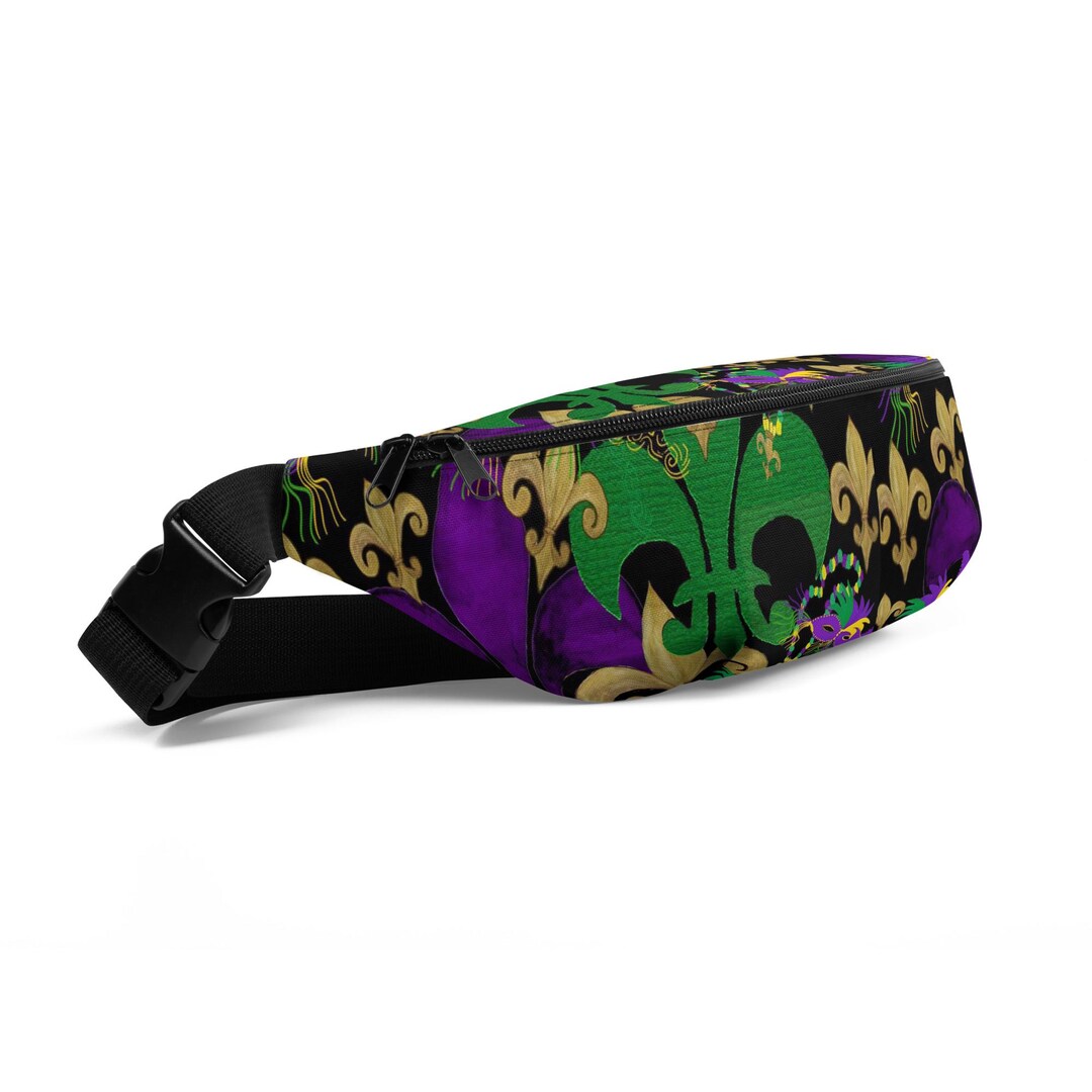 Mardi Gras Fleur De Lis and Masks Festive Parade Fanny Pack - Etsy