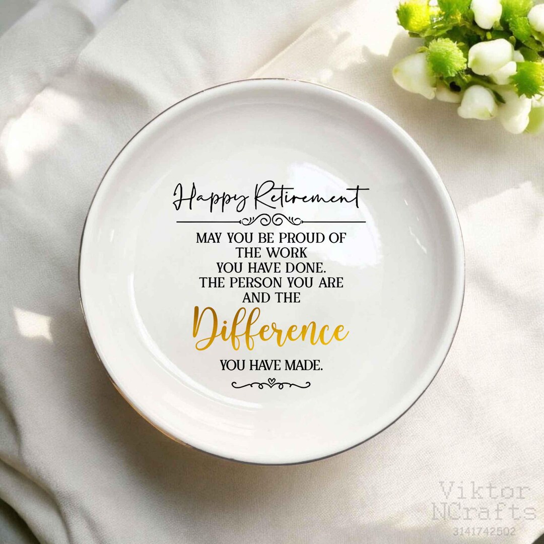 Personalized Retirement Ring Dish, May You Be Proud, Retirement Gifts ...