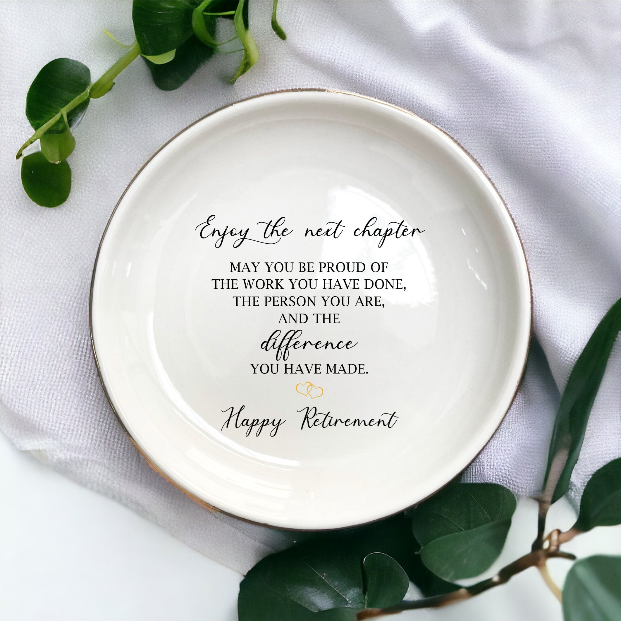 The Difference You Have Made, Personalized Retirement Ring Dish ...