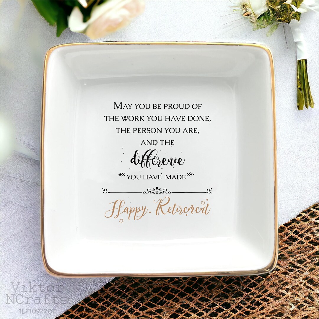 Personalized Retirement Ring Dish: the Difference You Have Made ...