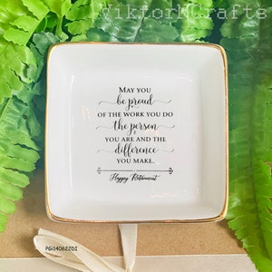 Retirement Gift for Women-retirement Jewelry Dish-may You Be Proud Ring ...
