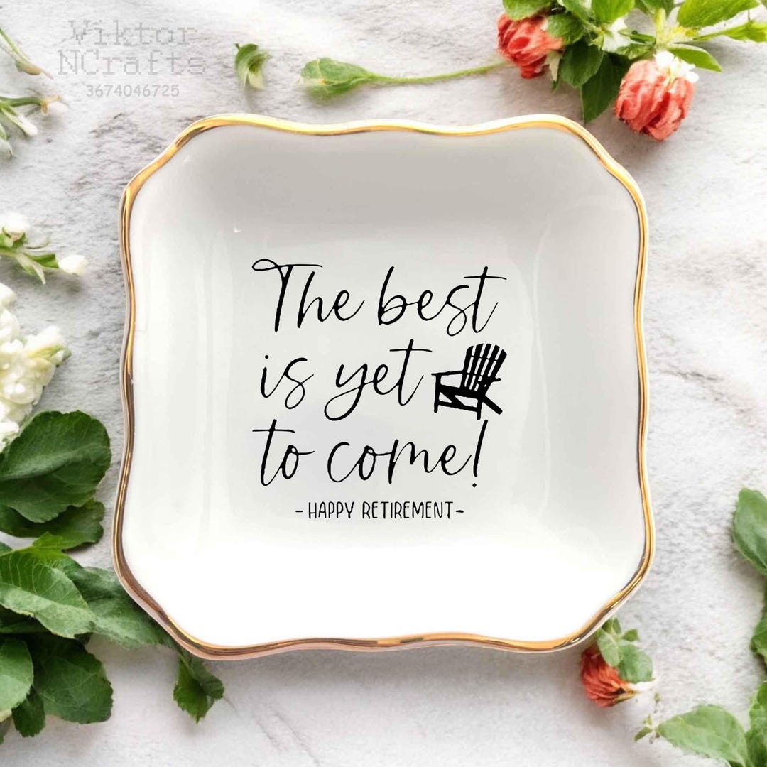 Personalized Retirement Ring Dish, Farewell Gift for Female Coworker - Etsy