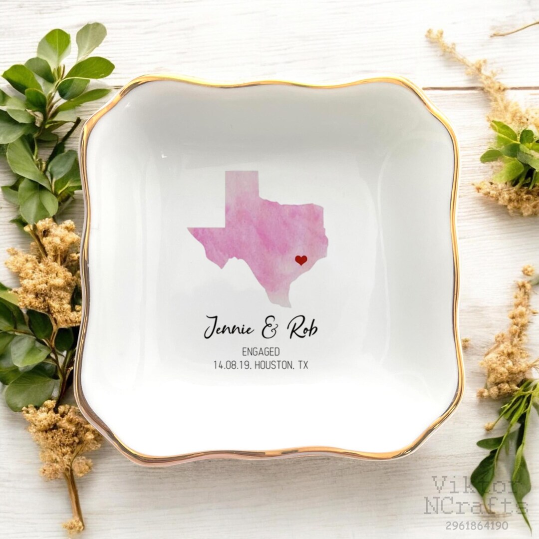 Watercolor Map Wedding Gifts for Bride and Groom, Custom Map Gifts for ...
