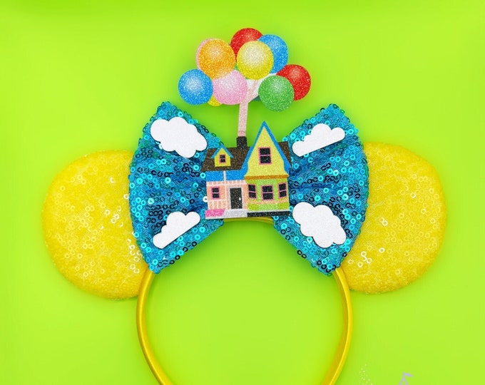 Up Inspired Mouse Ear Headband Disney Ears up Inspired Mickey Ears up ...