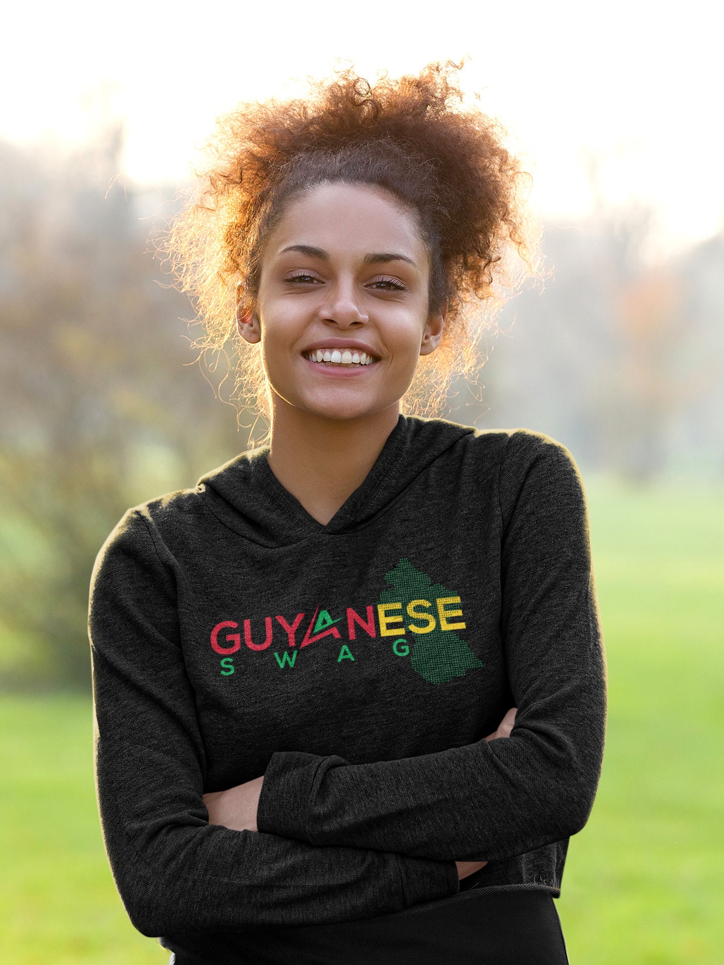 Guyanese Swag Guyana Map Women's Cropped Hoodie - Etsy