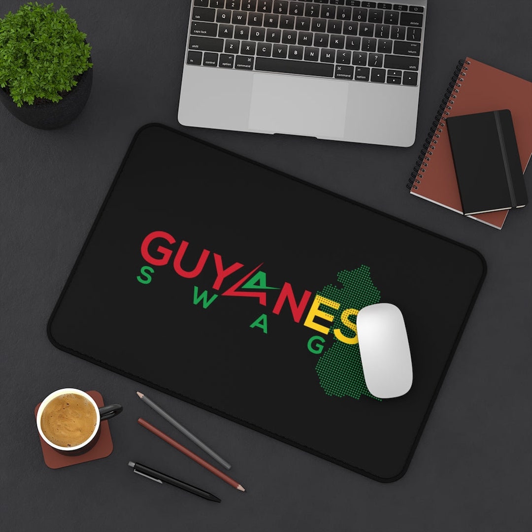 Guyanese Swag Guyana Map Print Desk Mat - Etsy