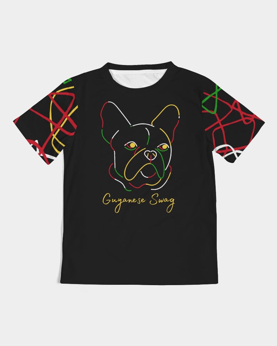 Guyanese Swag Ice Gold Green Kids Tee - Etsy