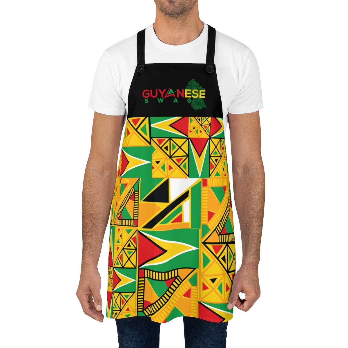Guyanese Swag Tribal Print Guyana Map Apron - Etsy