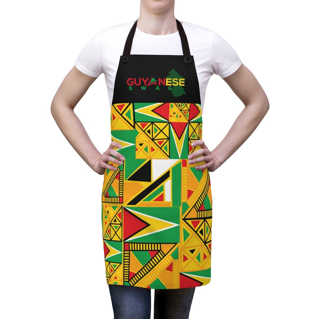 Guyanese Swag Tribal Print Guyana Map Apron - Etsy