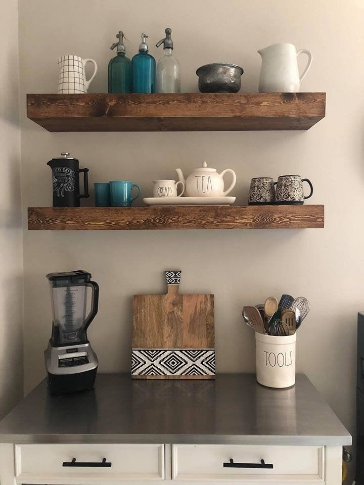 Solid Wood Floating Shelves (free Shipping) - Etsy
