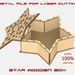 Wooden Star Box Laser Cut Dxf File, SVG CDR File Wooden Box for Gift ...