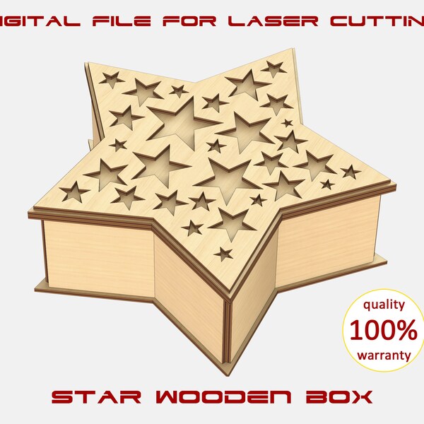 Laser Cut Box Star - Etsy