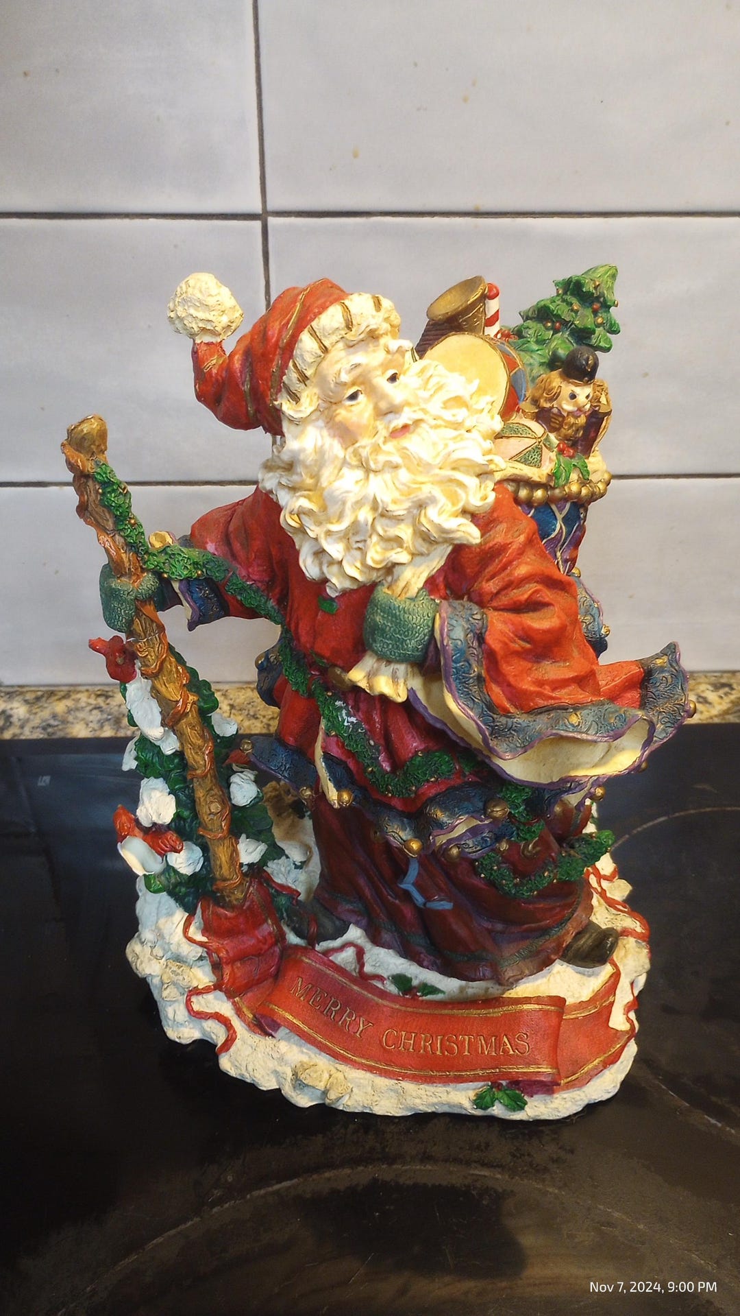 Santa Claus Resin Father Christmas Figurine - Etsy