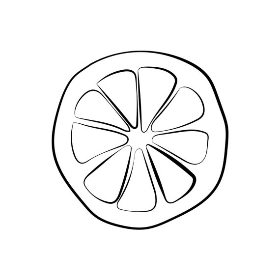 Orange Drawing Outline