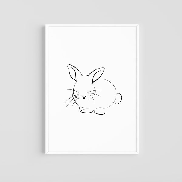 Abstract Bunny - Etsy