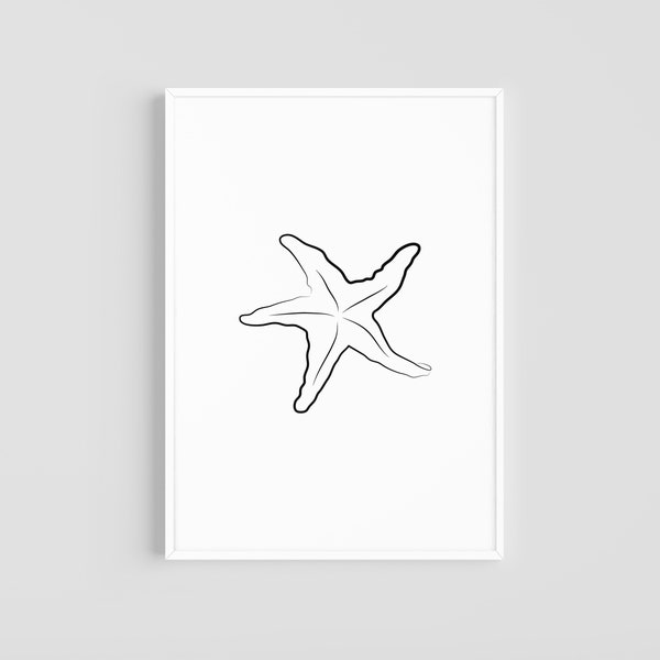 Starfish Outline - Etsy