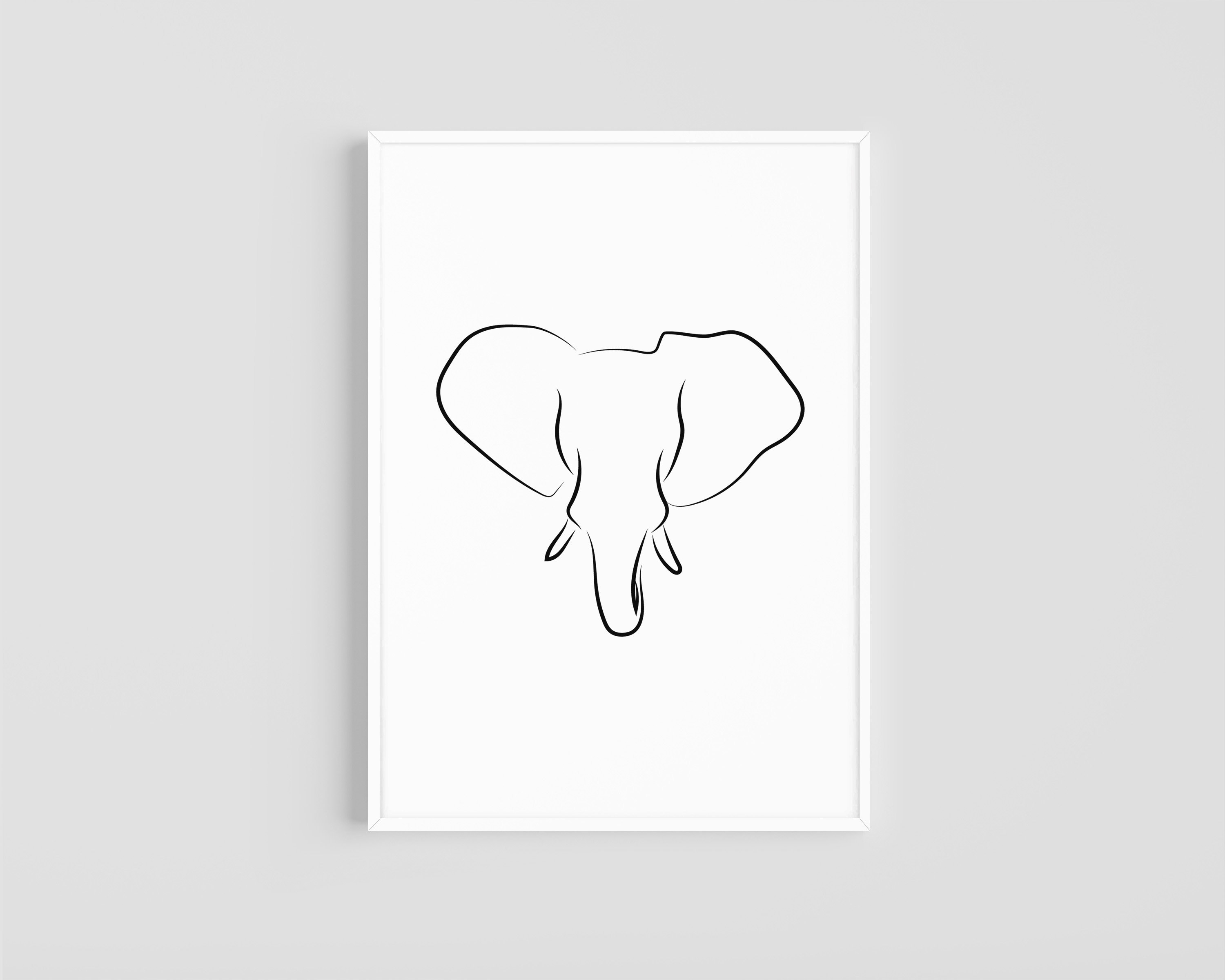 Abstract Elephant Head