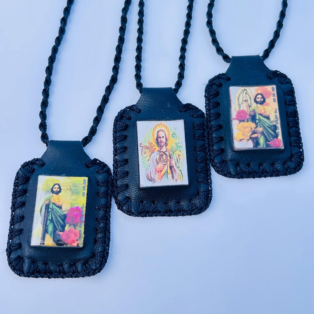 Escapulario De Glorioso San Judas Tadeo Hecho a Mano Patrón De Los Casos Difíciles Y ...