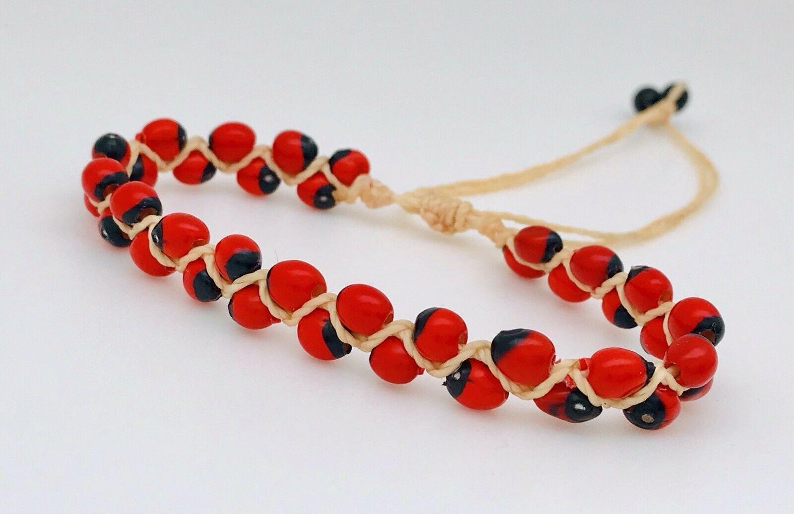 Pulseras con Semillas de Huayruro Protecion para la buena | Etsy