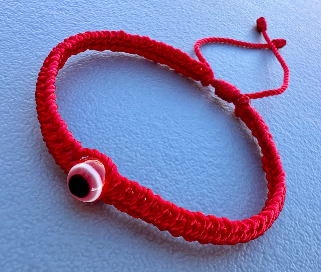 Pulsera Roja Adornada Con Ojo Turco Color Rojo Potente Amuleto Para ...