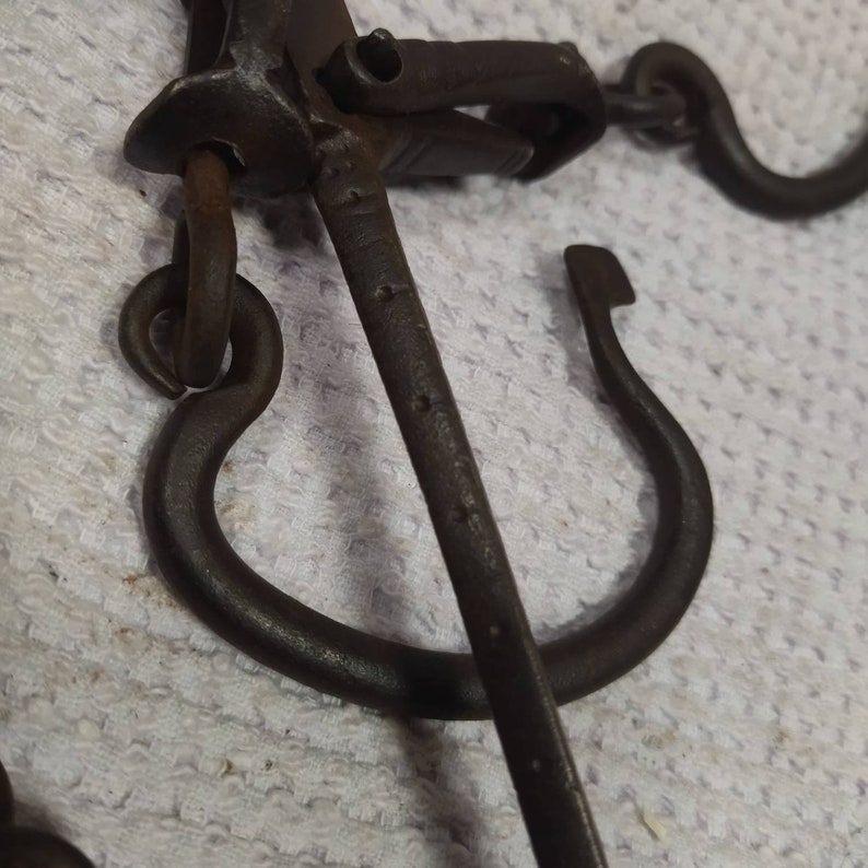 Antique Turkish Ottoman Scale Hanging Wrought Iron Contra - Etsy