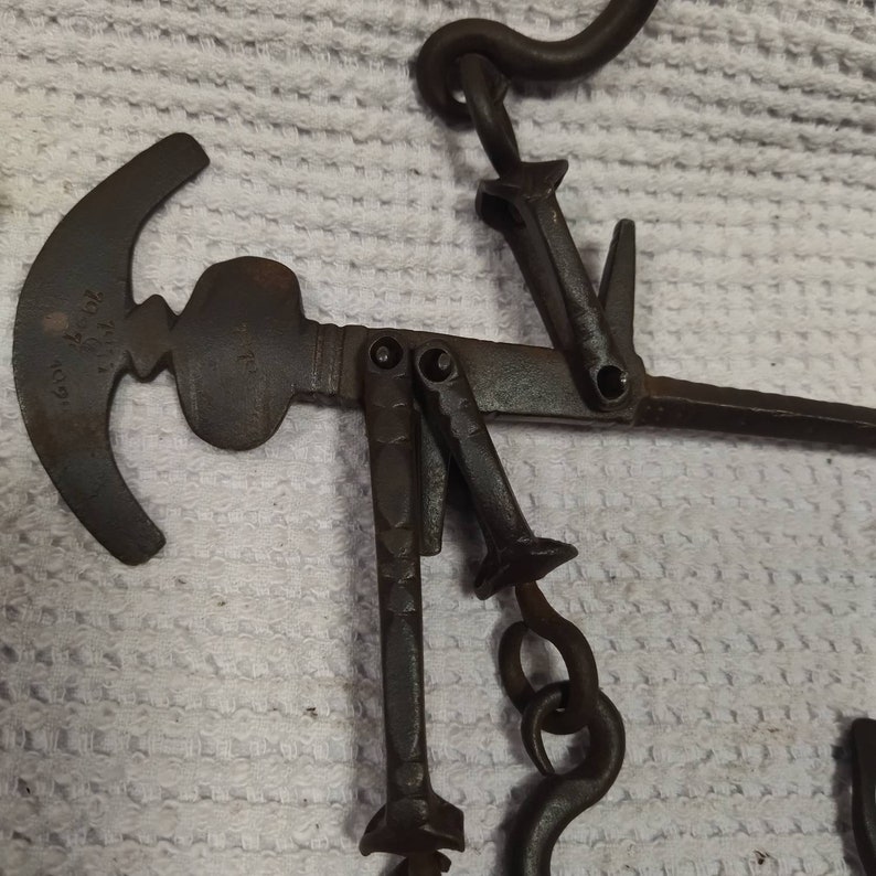 Antique Turkish Ottoman Scale Hanging Wrought Iron Contra - Etsy