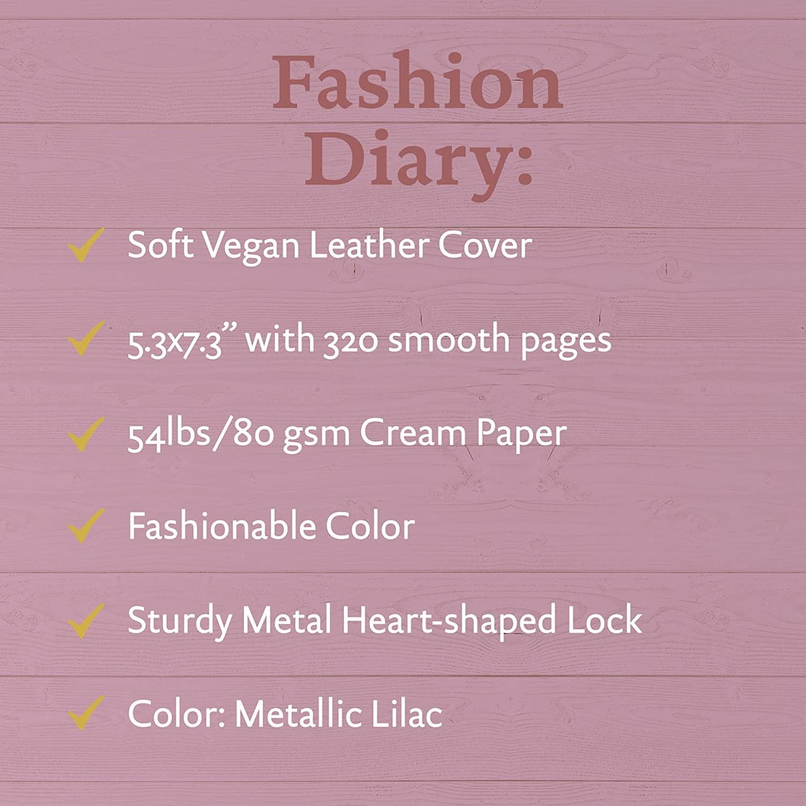Heart Lock Diary for Girls With Key (metallic Pink) - Etsy