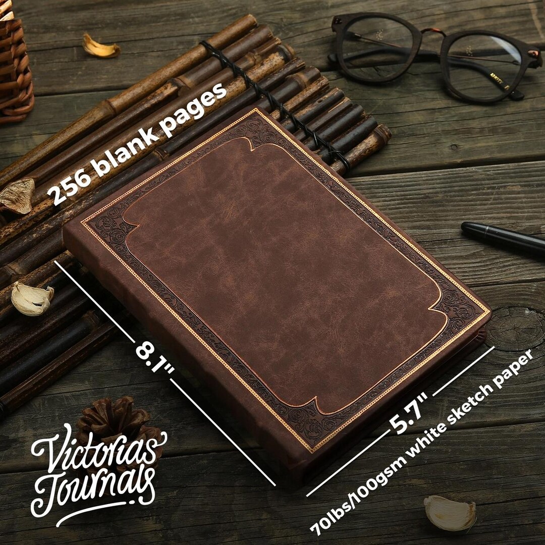 Victoria's Journals Vintage Style Diary for Men and Women 14x20cm, 256p ...