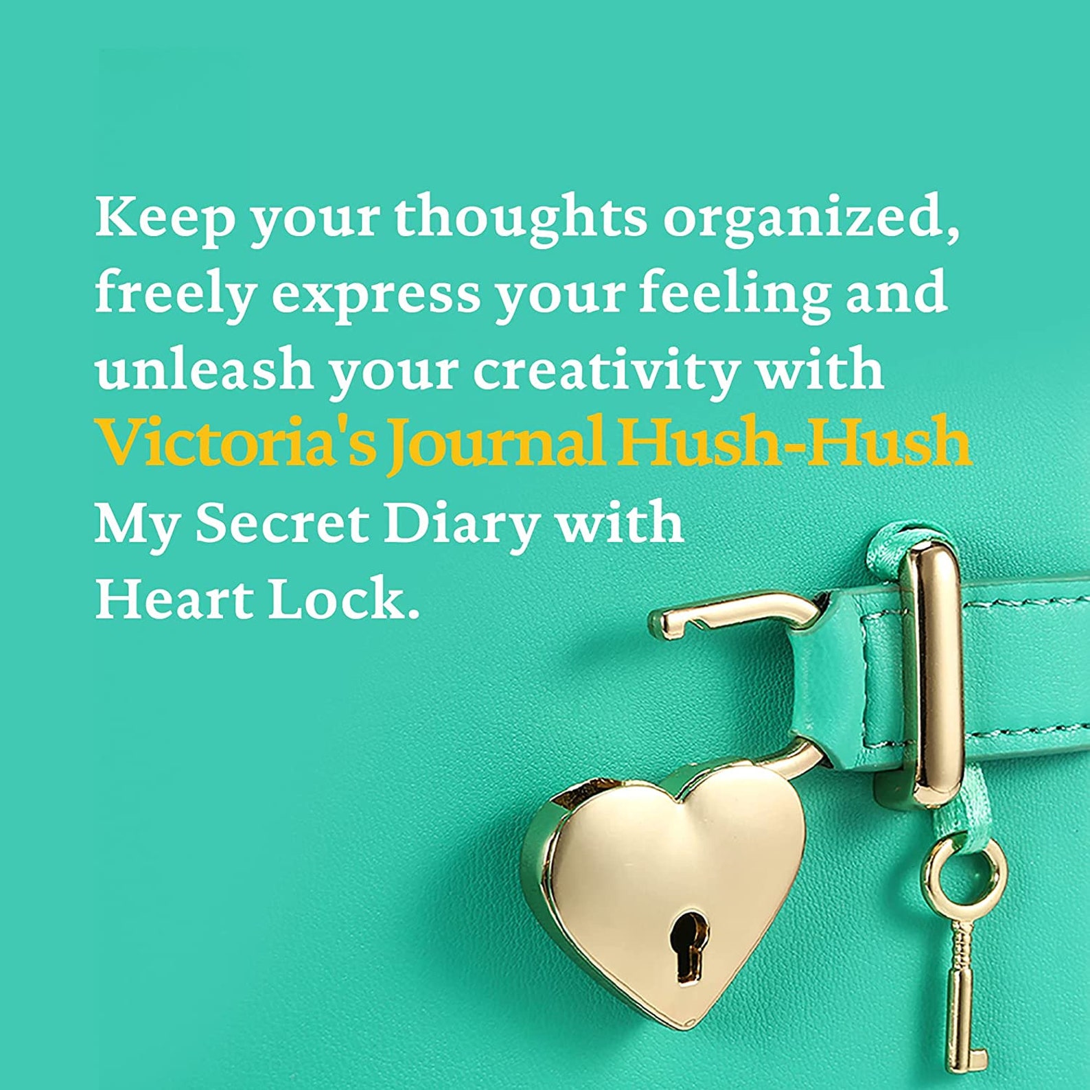 Heart Lock Diary: Mint Green Journal With Key - Etsy