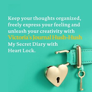 Heart Lock Diary: Mint Green Journal With Key - Etsy