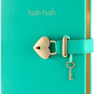 Heart Lock Diary: Mint Green Journal With Key - Etsy