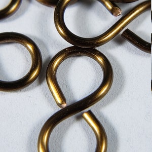 Connector Infinity Link Figure 8 18 Gauge Wire Vintage Bronze Silver ...