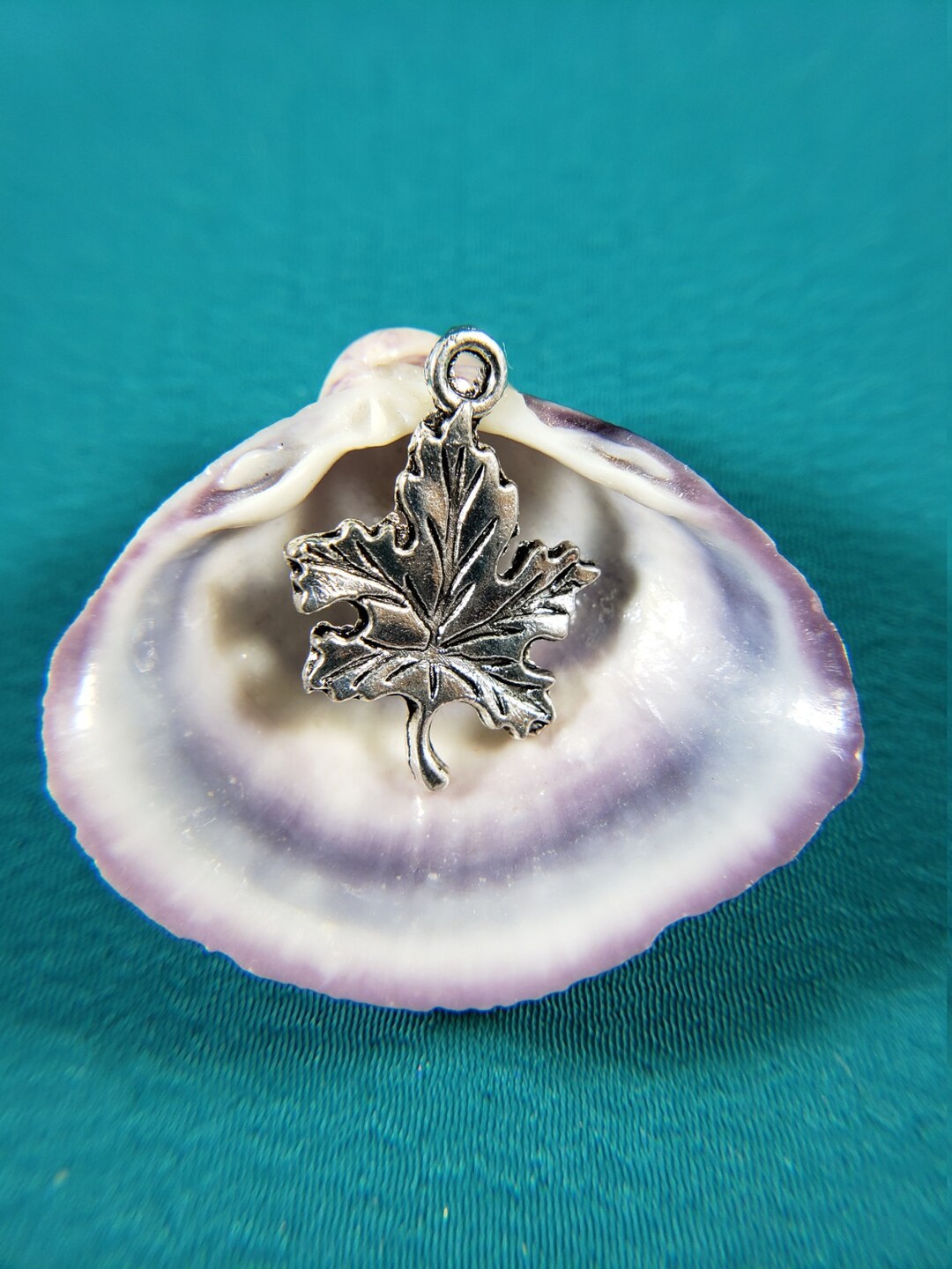 Small Leaf Charm 16x23mm Silver Tone Finding Custom Color Option 1 ...