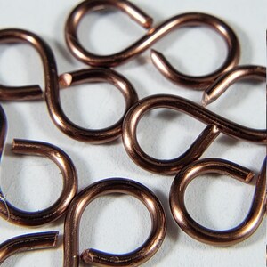 Connector Infinity Link Figure 8 18 Gauge Wire Vintage Bronze Silver ...